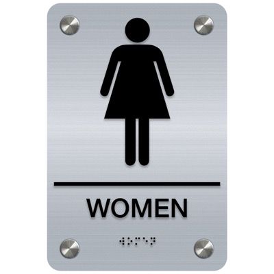 Women Restroom Signs - Premium Braille Signs, ADA Signs | Seton | Seton