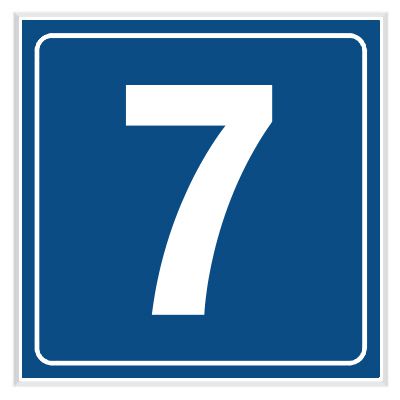 7 - Engraved Door Number Signs|Seton Canada | Seton.ca