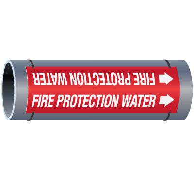 Fire Protection Water Pipe Markers | Ultra-Mark® | Seton