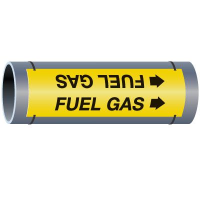 Ultra-Mark® Self-Adhesive High Performance Pipe Markers - Fuel Gas | Seton