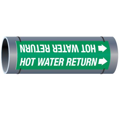 Ultra-Mark® Self-Adhesive High Performance Pipe Markers - Hot Water ...