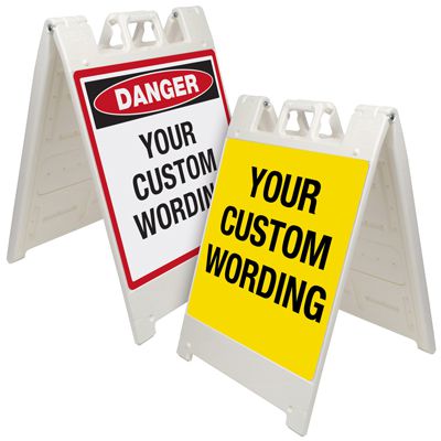Custom A-Frame Signs | Emedco