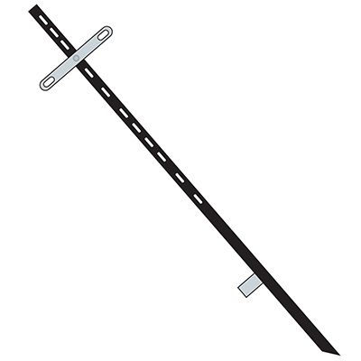4 Foot Security Sign Stake | Seton