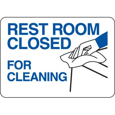 Magnetic Housekeeping Signs - Rest Room Closed|Seton Canada | Seton.ca