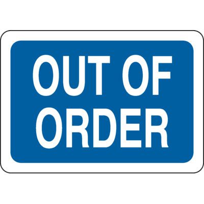 Magnetic Out of Order Housekeeping Signs | Removable & Reusable | Seton