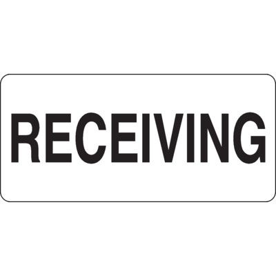 Shipping And Receiving Signs - Receiving from Seton.ca@ Stock items ...