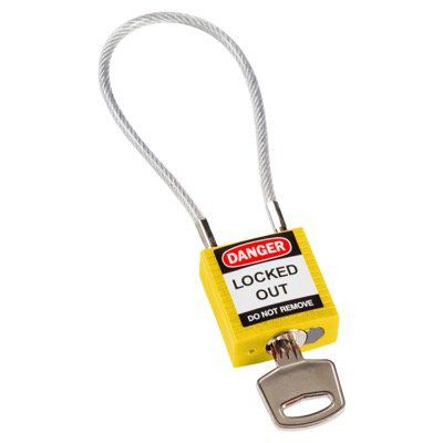 Brady® Compact Cable Padlock | Emedco