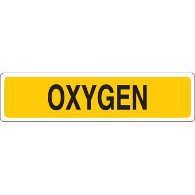 Oxygen Truck & Tank Signs | Durable Self-Adhesive Vinyl | Seton