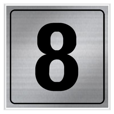 8 - Engraved Door Number Signs|Seton Canada | Seton Canada