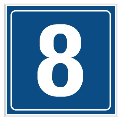 8 - Engraved Door Number Signs|Seton Canada | Seton Canada