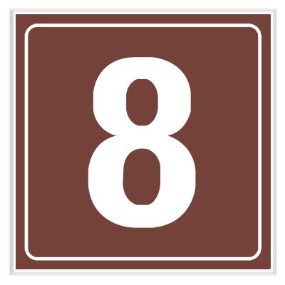 8 - Engraved Door Number Signs|Seton Canada | Seton Canada