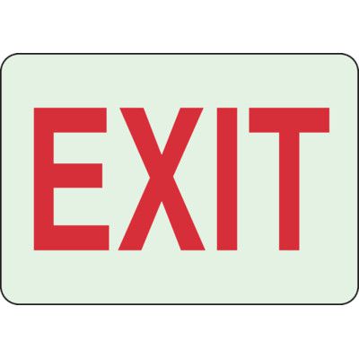 Luminous Exit Signs, Exit, Fire & Emergency Signs | Emedco