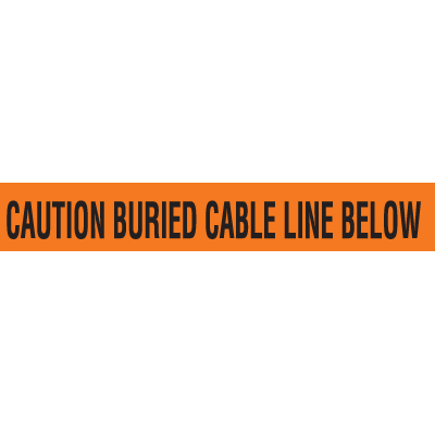 Underground Detectable Tape - Buried Cable Line Below | Seton Canada ...