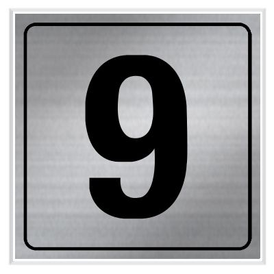 9 - Engraved Door Number Signs | Emedco