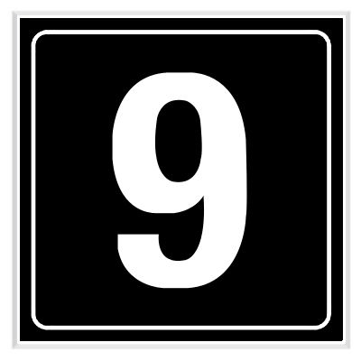 9 - Engraved Door Number Signs|Seton Canada | Seton.ca