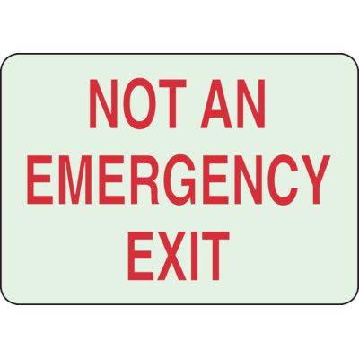 Not An Exit Signs | Seton