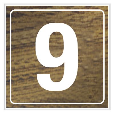 9 - Engraved Door Number Signs | Seton