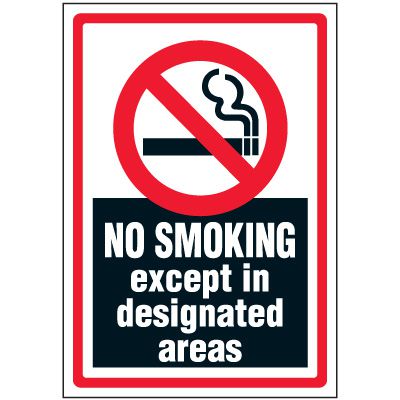 No Smoking Labels | Emedco