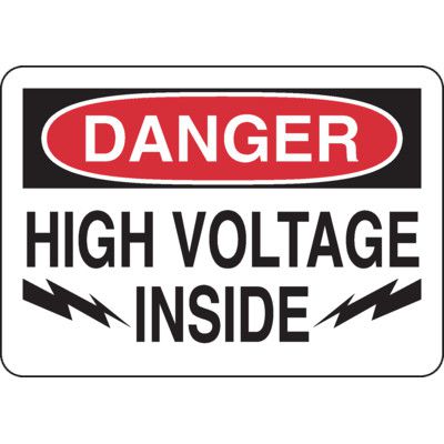 Danger High Voltage Signs | OSHA Compliant Safety Warnings | Emedco