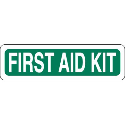 First Aid Kit Sign | Emedco