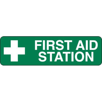 First Aid Station Safety Sign | Emedco