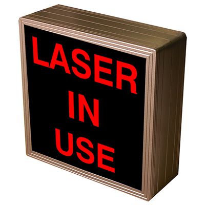 Laser In Use Backlit LED Sign|Seton Canada | Seton.ca
