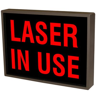 Laser In Use Backlit LED Sign|Seton Canada | Seton.ca
