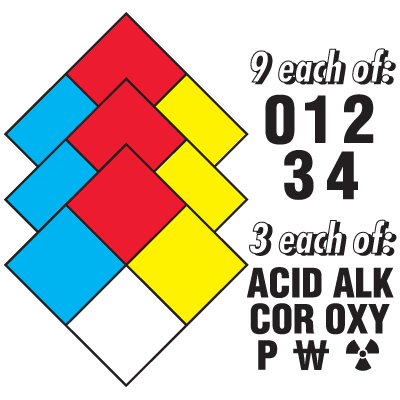 NFPA Diamond Panel Kit | Emedco