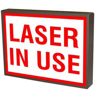 Laser In Use Backlit LED Sign | Seton