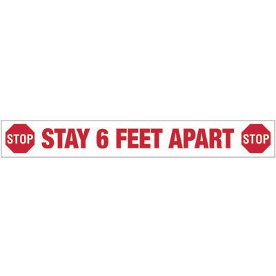 Stay 6 Feet Apart - Social Distance Floor Markers | Seton Canada | Seton.ca