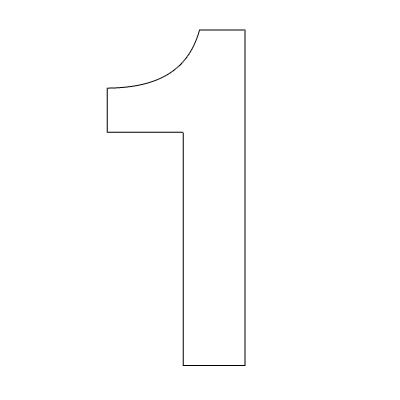 Die-Cut Non-Reflective Numbers | Seton | Seton