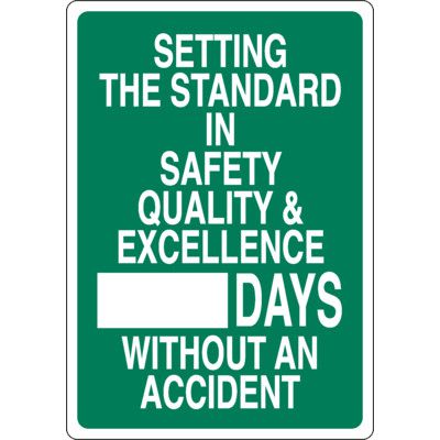 Setting The Safety Standard Scoreboard Signs | Emedco