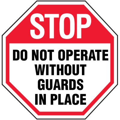 Octagon Labels - Do Not Operate | Emedco