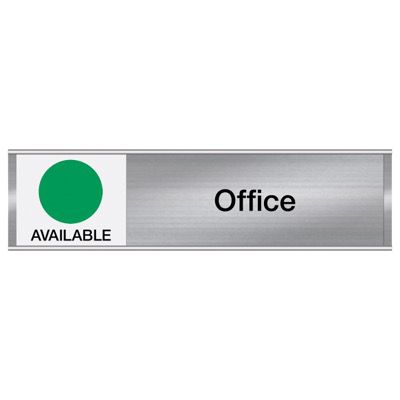 Office-Available/In Use - Engraved Facility Sliders | Seton | Seton