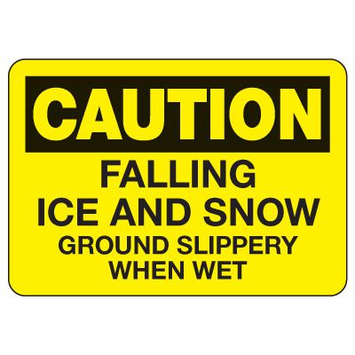 Ice & Snow Warning Signs | Alert People to Potential Hazards | Seton