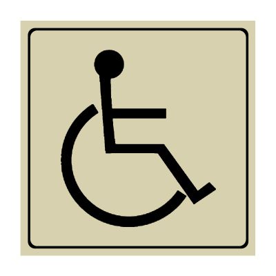 Accessibility Symbol - Engraved Graphic Symbol Signs | Emedco