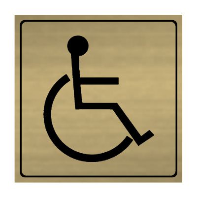 Accessibility Symbol - Engraved Graphic Symbol Signs | Emedco