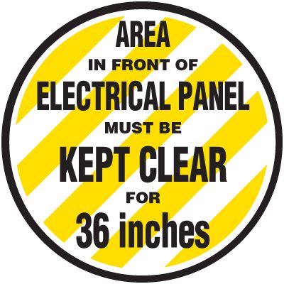 Heavy Duty Floor Markers- Electrical Panel Kept Clear | Seton Canada ...