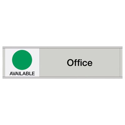 Engraved Facility Sliders - Office-Available/In Use | Emedco