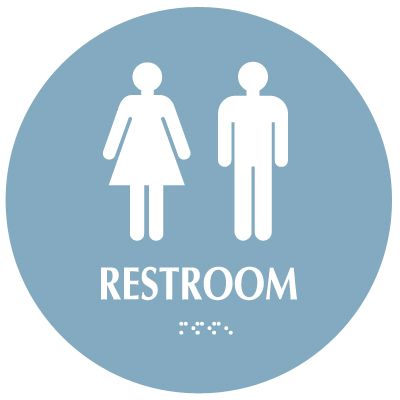 Restroom - Modern California Code Restroom Signs | Emedco