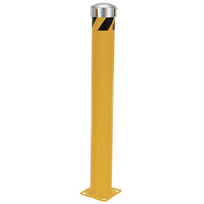 Steel Bollard With Chain Slots & Steel Cap | Seton Canada | Seton.ca