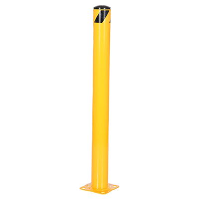 Steel Pipe Safety Bollard 4.5 Dia 8" Base | Emedco