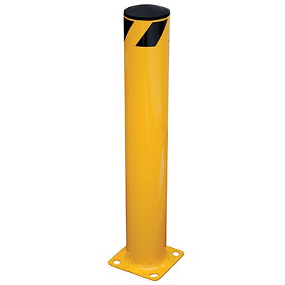 Steel Pipe Safety Bollard 5.5 Dia 8" Base | Emedco