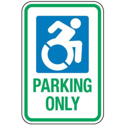 Accessible Parking Symbol Signs - Accessible Parking Only | Seton