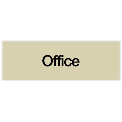 Office - Engraved Standard Worded Signs, Engraved Door Plaques | Seton
