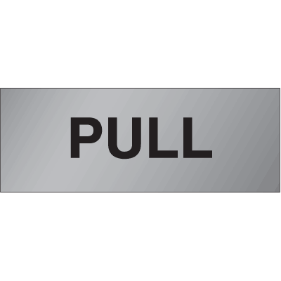 Brass & Aluminum Door Signs - Pull | Emedco