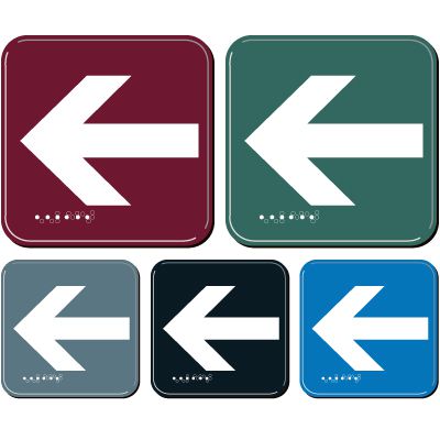 Directional Arrow Left ADA Signs | Emedco