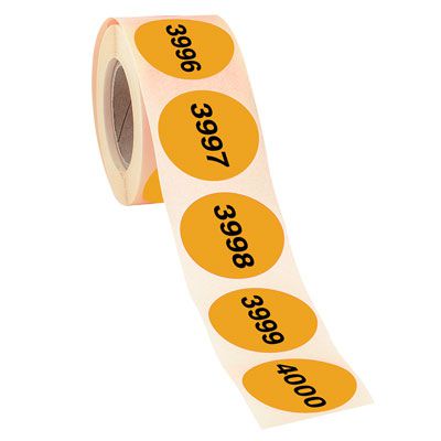 Consecutive Numbered Inventory Labels | Emedco