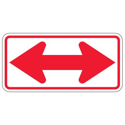 Directional Arrow Traffic Signs - Double Arrow Signs | Seton