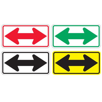 Directional Arrow Traffic Signs - Double Arrow Signs | Seton